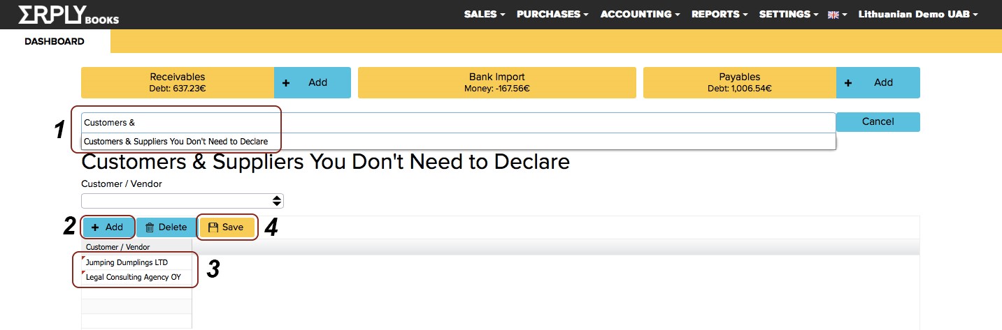Additional VAT rules in Lithuania - ERPLY Books Accounting