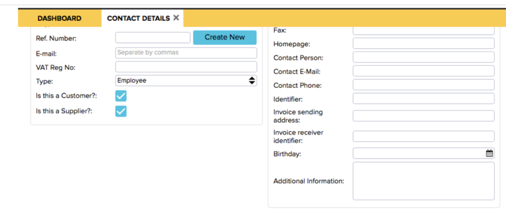 Managing custom fields - ERPLY Books Accounting Software