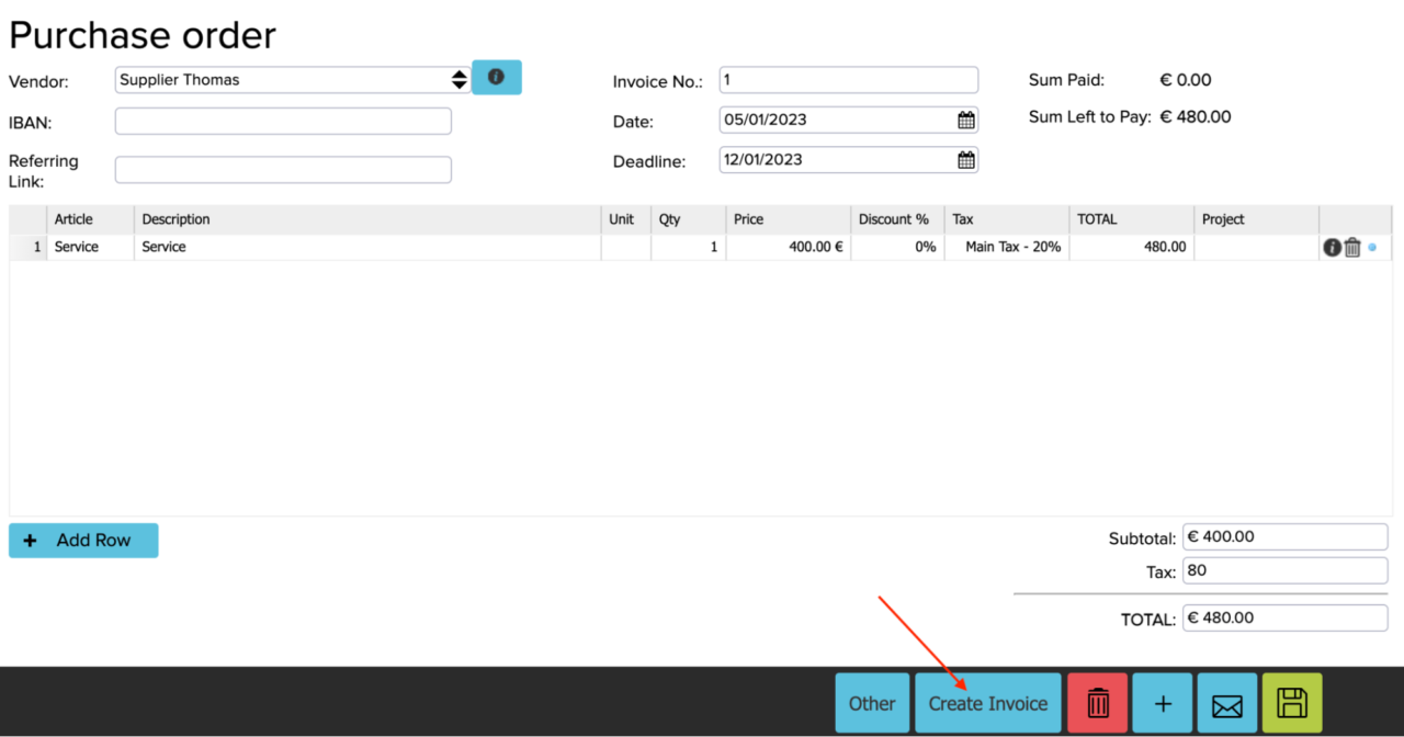 Purchase order - ERPLY Books Accounting Software