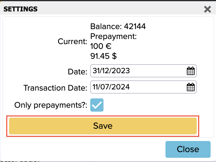 Clearing currency balances - ERPLY Books
